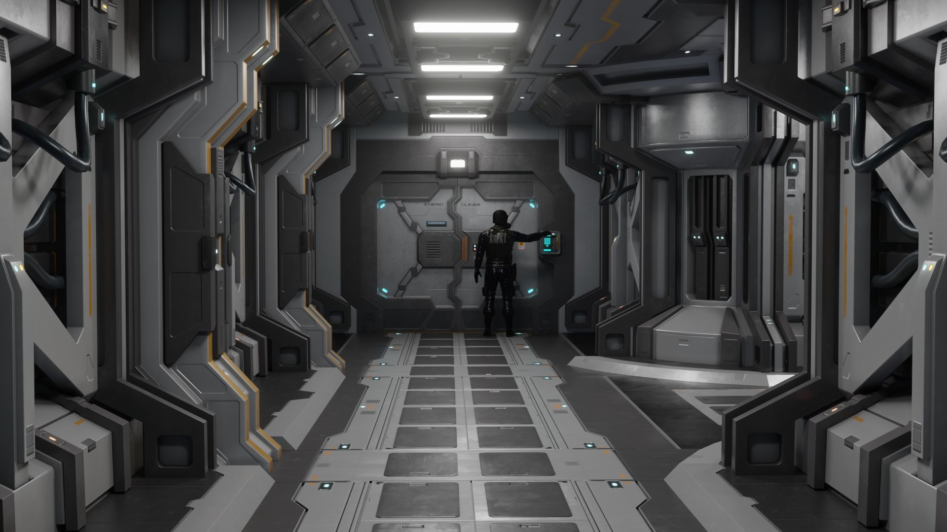 Sci Fi Modular Corridor 3D - TurboSquid 1628642