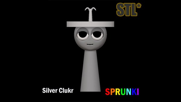 Sprunki Incredibox Silver Clukr STL Personagem 3D Fanart Modelo 3D ...