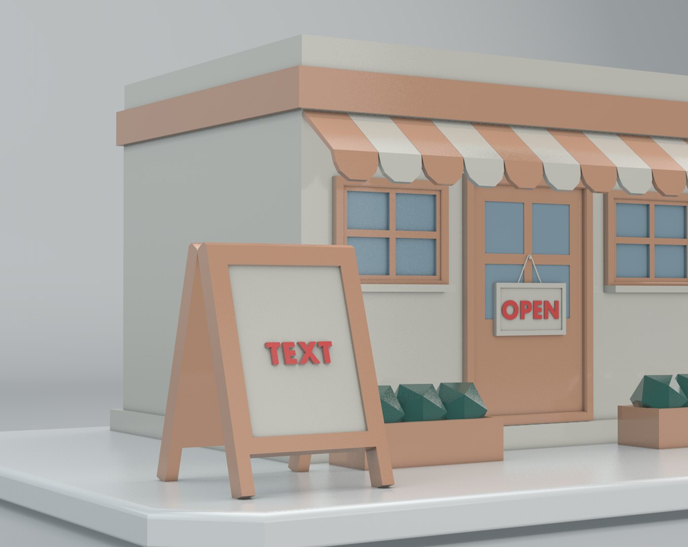 3D shop cart model - TurboSquid 1643553
