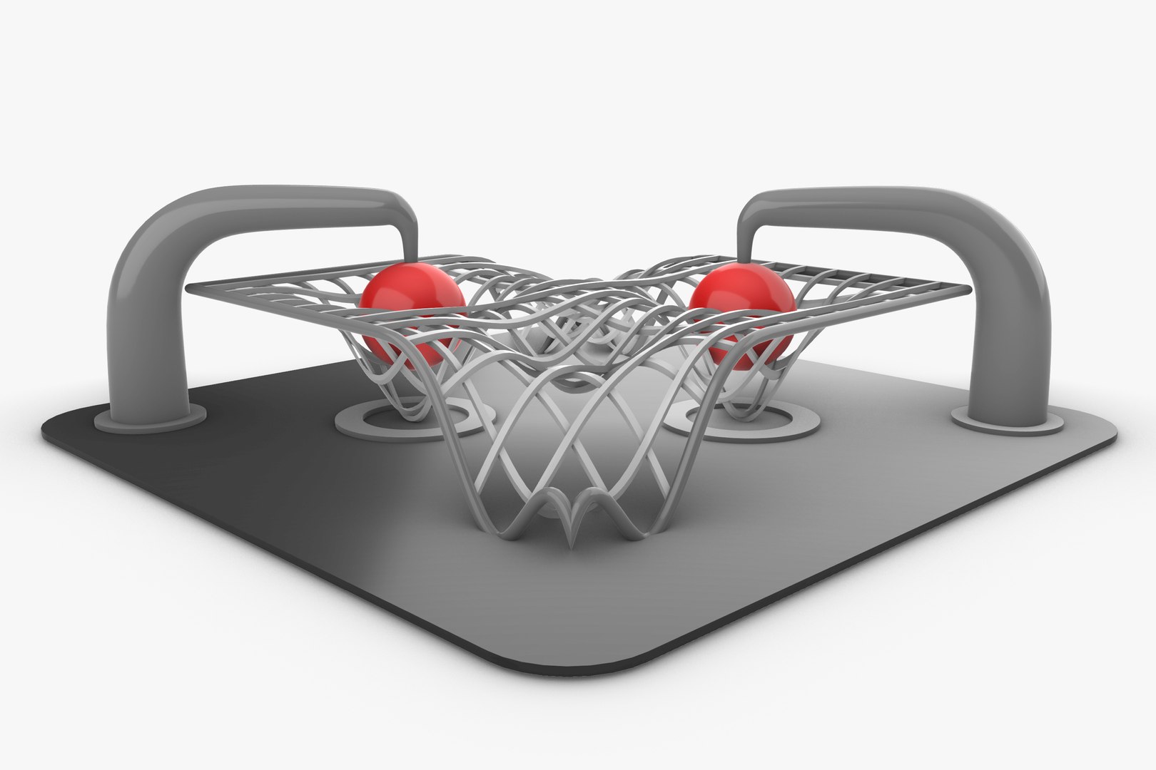 Scifi Wavy Beams Structure 3D Model - TurboSquid 1968707