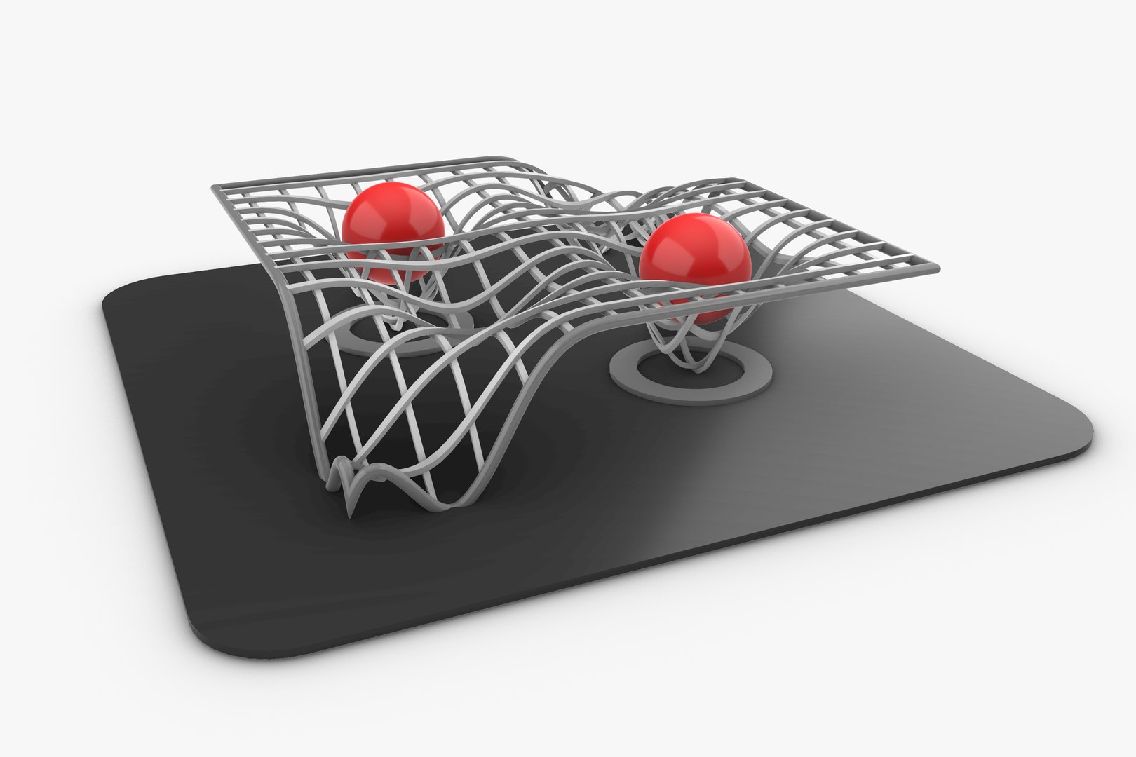 Scifi Wavy Beams Structure 3D Model - TurboSquid 1968707