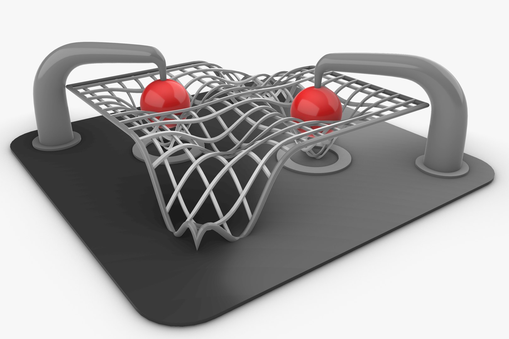 Scifi Wavy Beams Structure 3D Model - TurboSquid 1968707