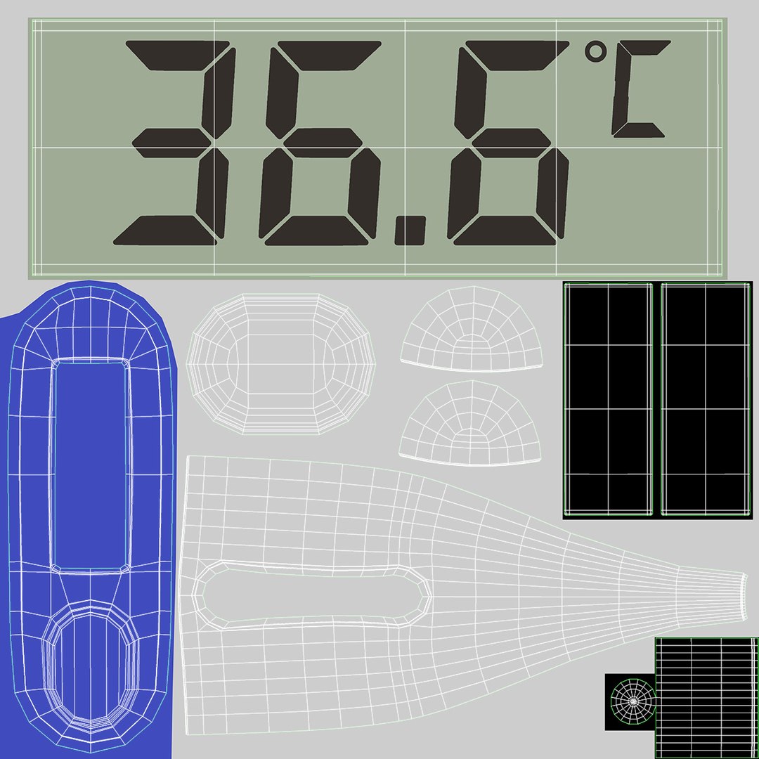 3D Model Digital Thermometer - TurboSquid 1936484