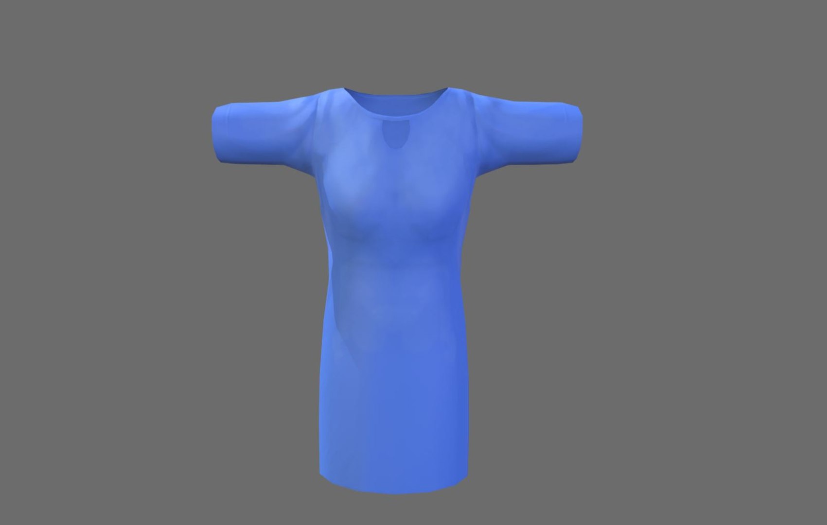 3D model blues dress - TurboSquid 1340508