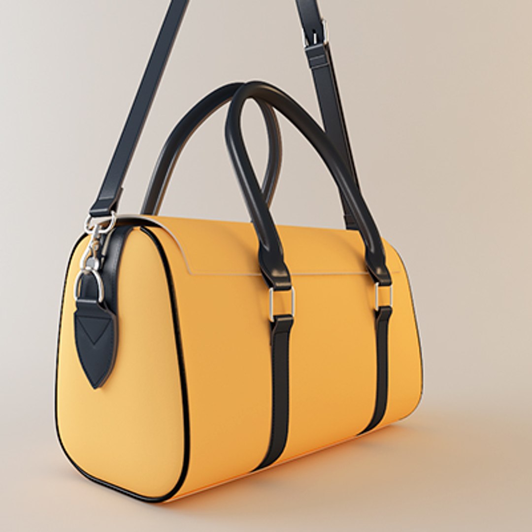 3d max leather handbag