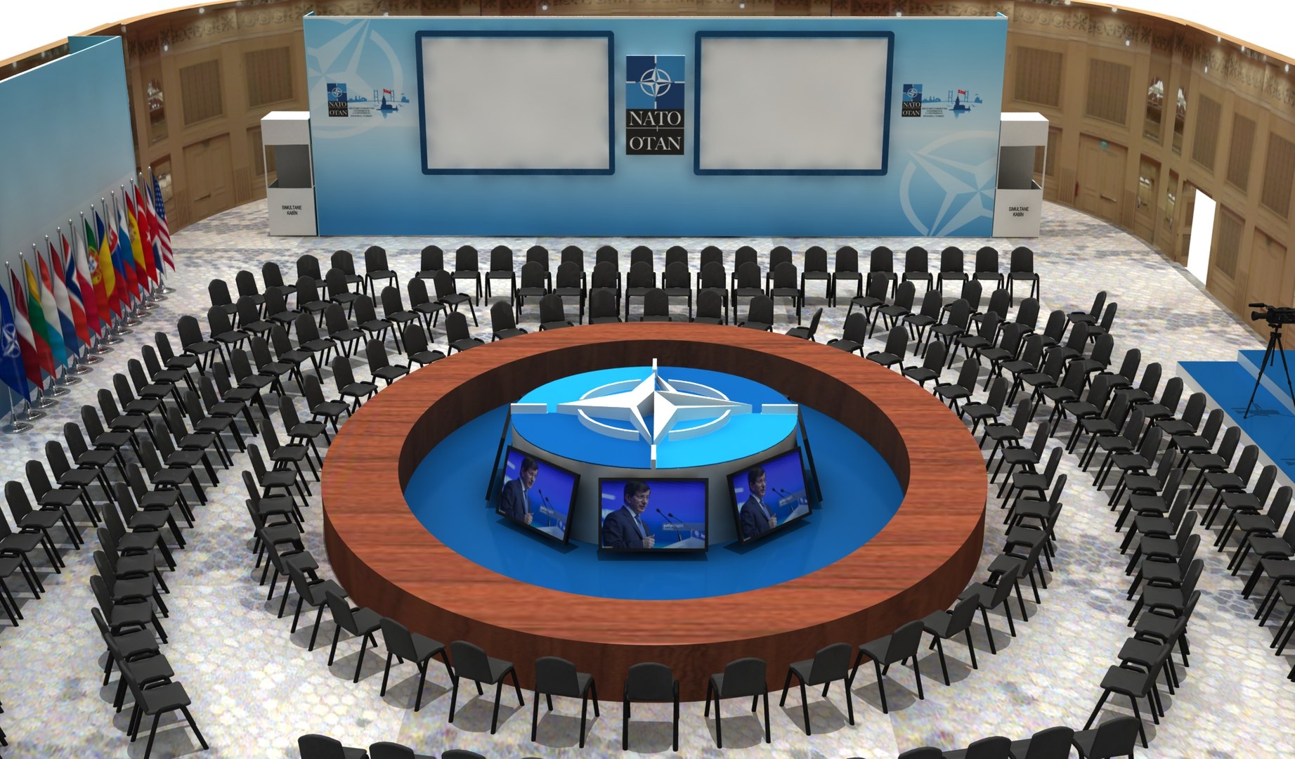 3D Nato Stage Decor - TurboSquid 1569557