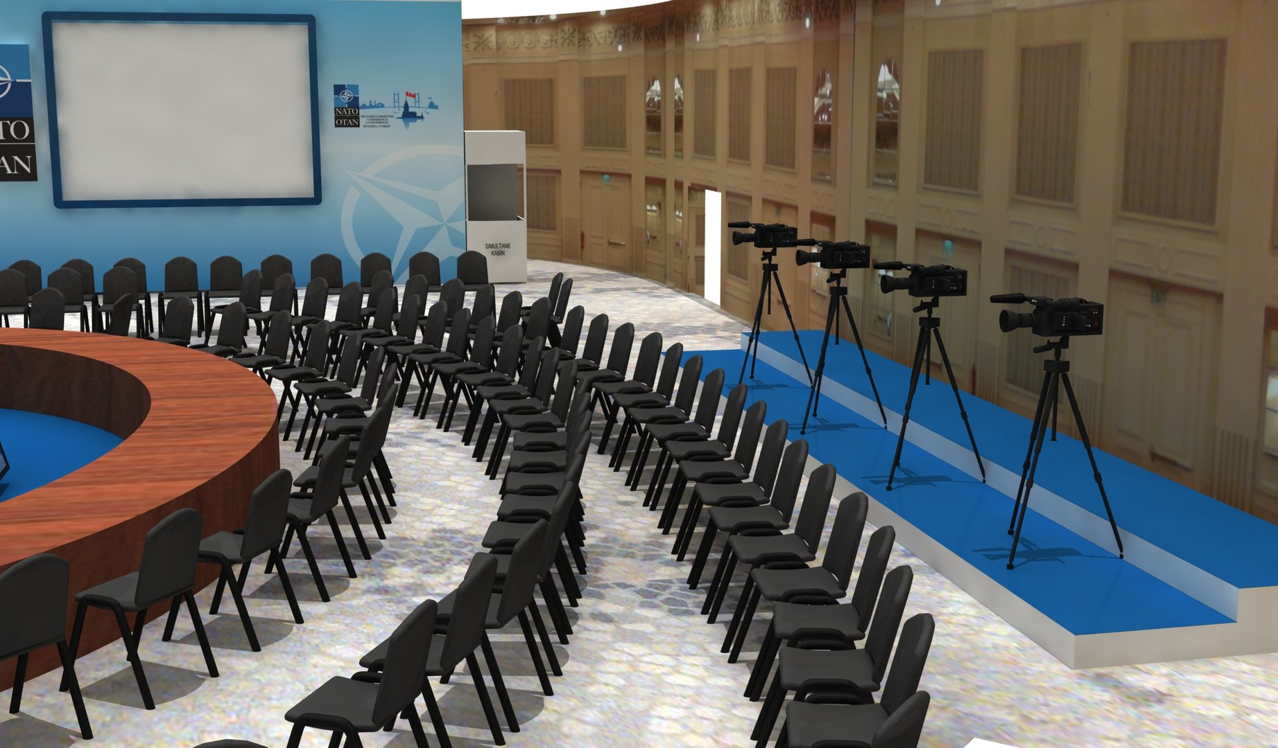 3D Nato Stage Decor - TurboSquid 1569557