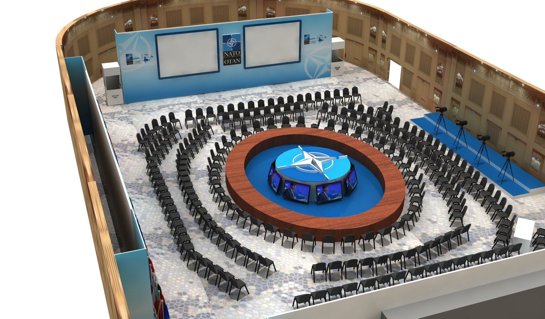 3D Nato Stage Decor - TurboSquid 1569557
