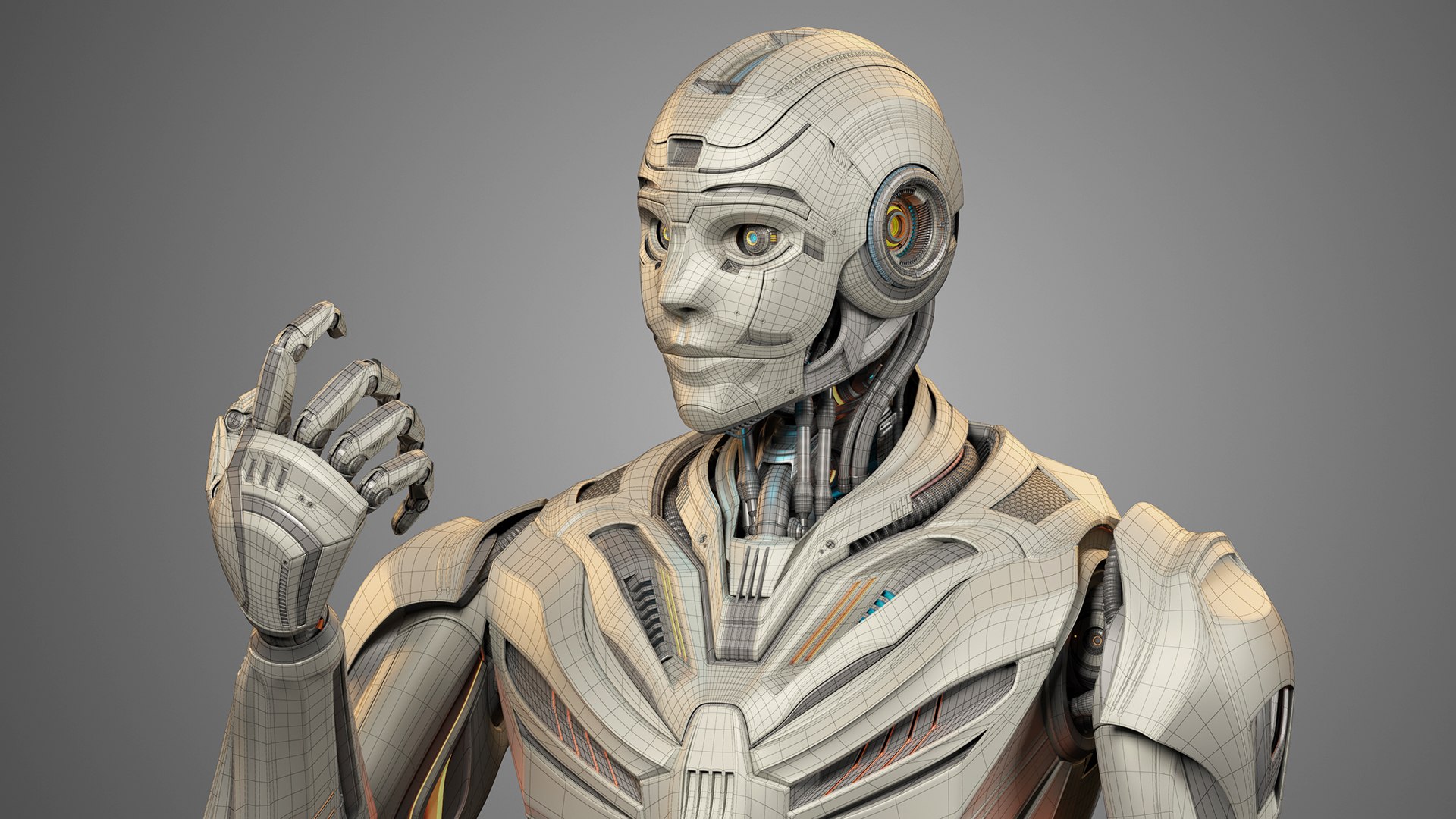 3D FUTURISTIC ROBOT MAN 3 - Rigged - TurboSquid 1923630