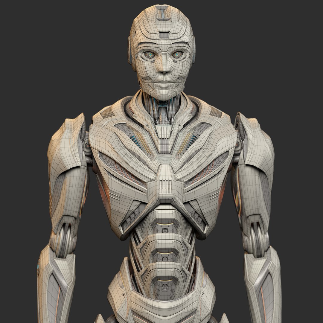 3D FUTURISTIC ROBOT MAN 3 - Rigged - TurboSquid 1923630