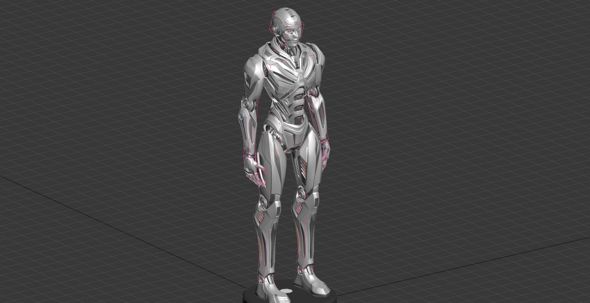 3D FUTURISTIC ROBOT MAN 3 - Rigged - TurboSquid 1923630