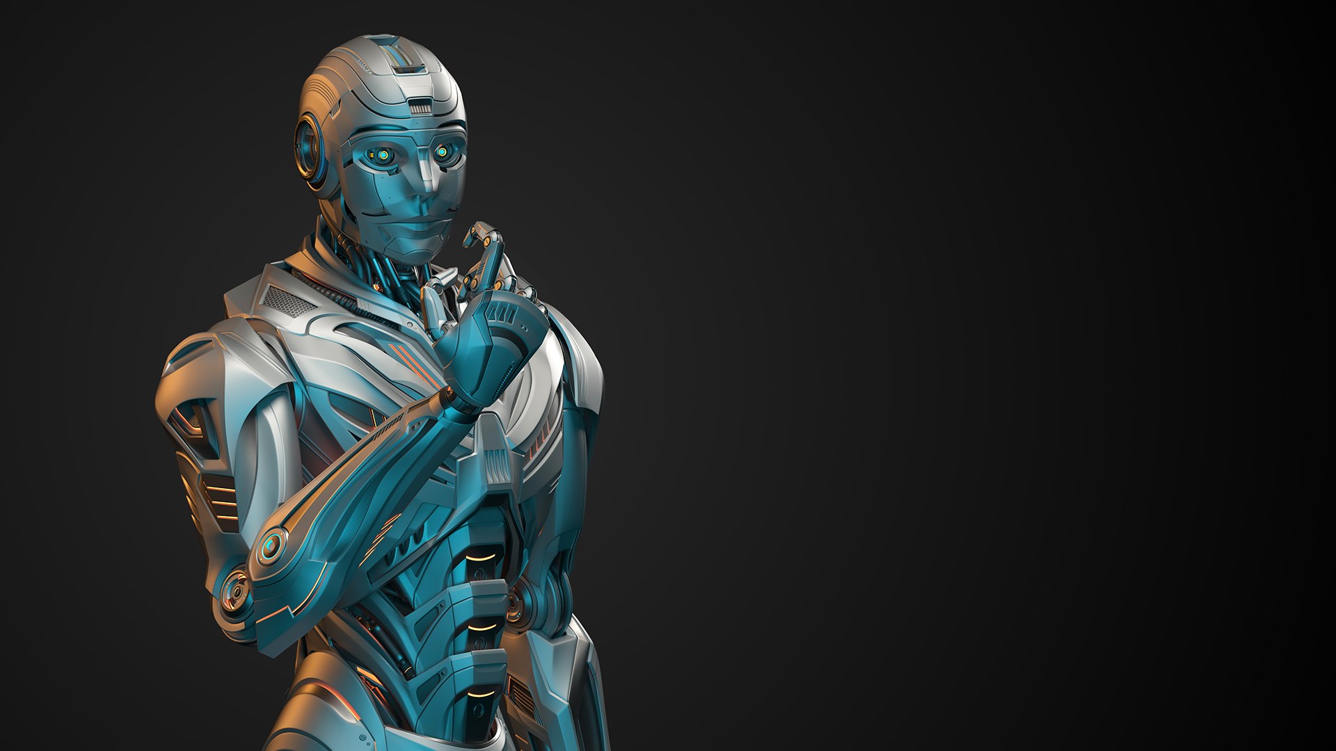3D FUTURISTIC ROBOT MAN 3 - Rigged - TurboSquid 1923630