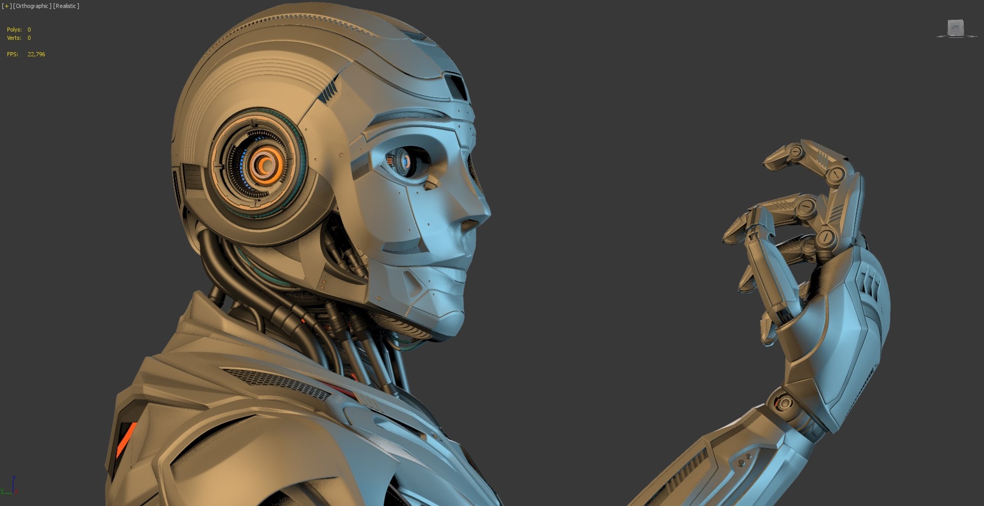 3D FUTURISTIC ROBOT MAN 3 - Rigged - TurboSquid 1923630