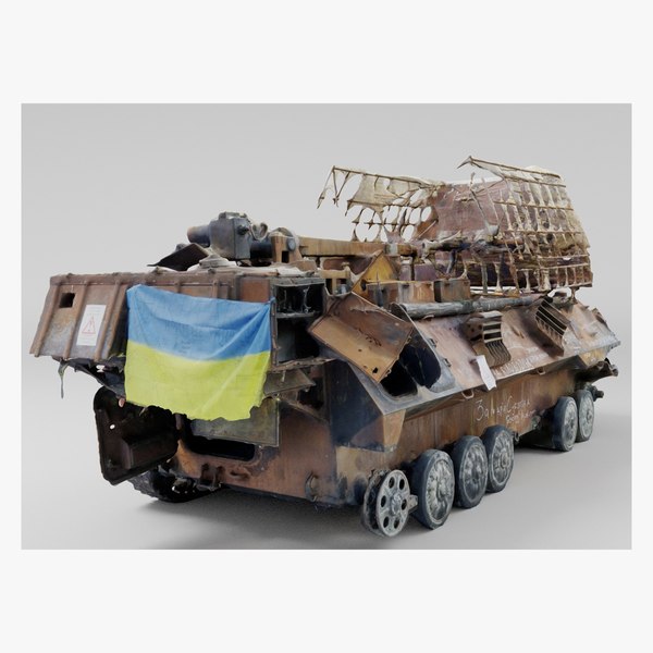 Russian SPR-2M Rtut-BM mercury destroyed by Ukrainian army 3D 모델 ...