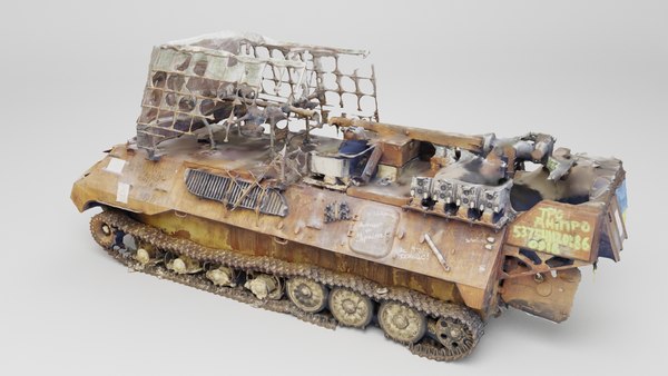 Russian SPR-2M Rtut-BM mercury destroyed by Ukrainian army 3D 모델 ...