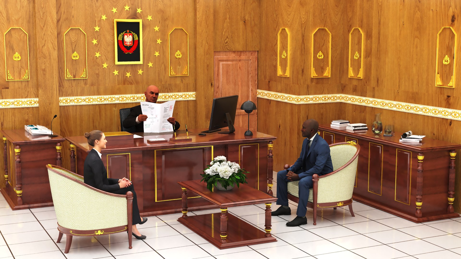 President Office 4K 3D Model - TurboSquid 2382575
