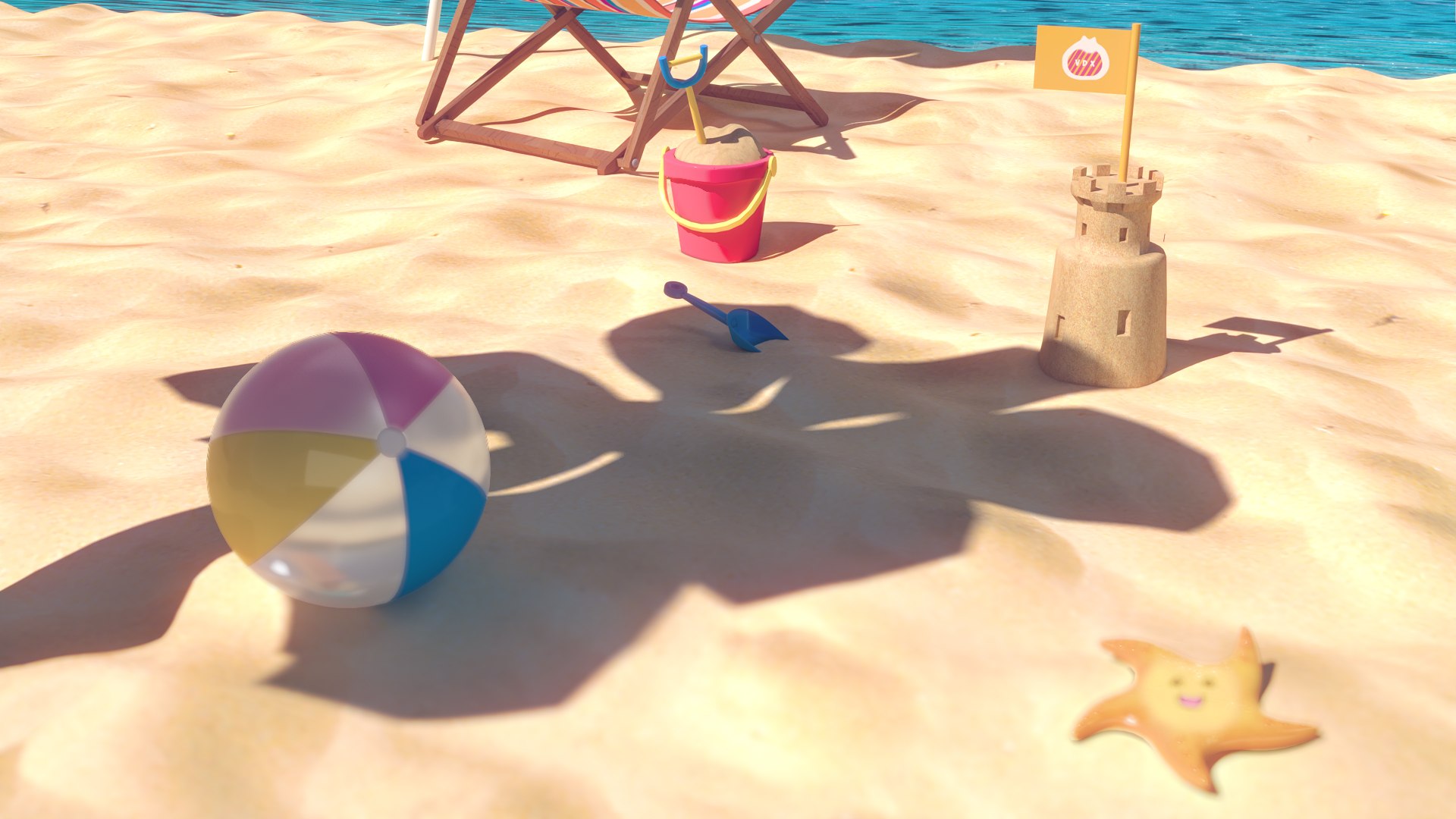 3D Beach 3D Model - TurboSquid 2041259