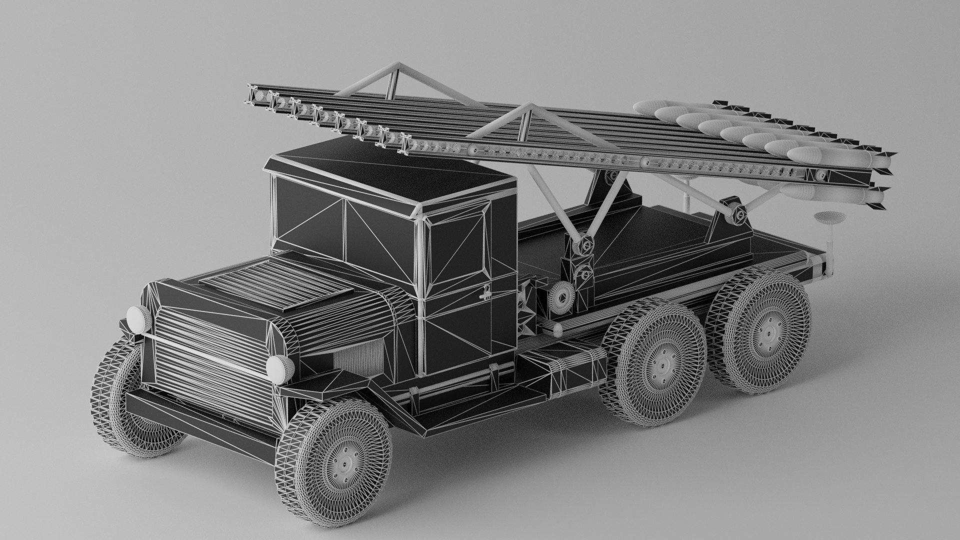 3D Katyusha BM-13 Multiple Rocket Launcher - TurboSquid 2065123