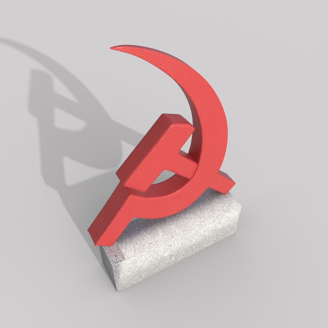 3D Hammer And Sickle Monument - TurboSquid 2362949