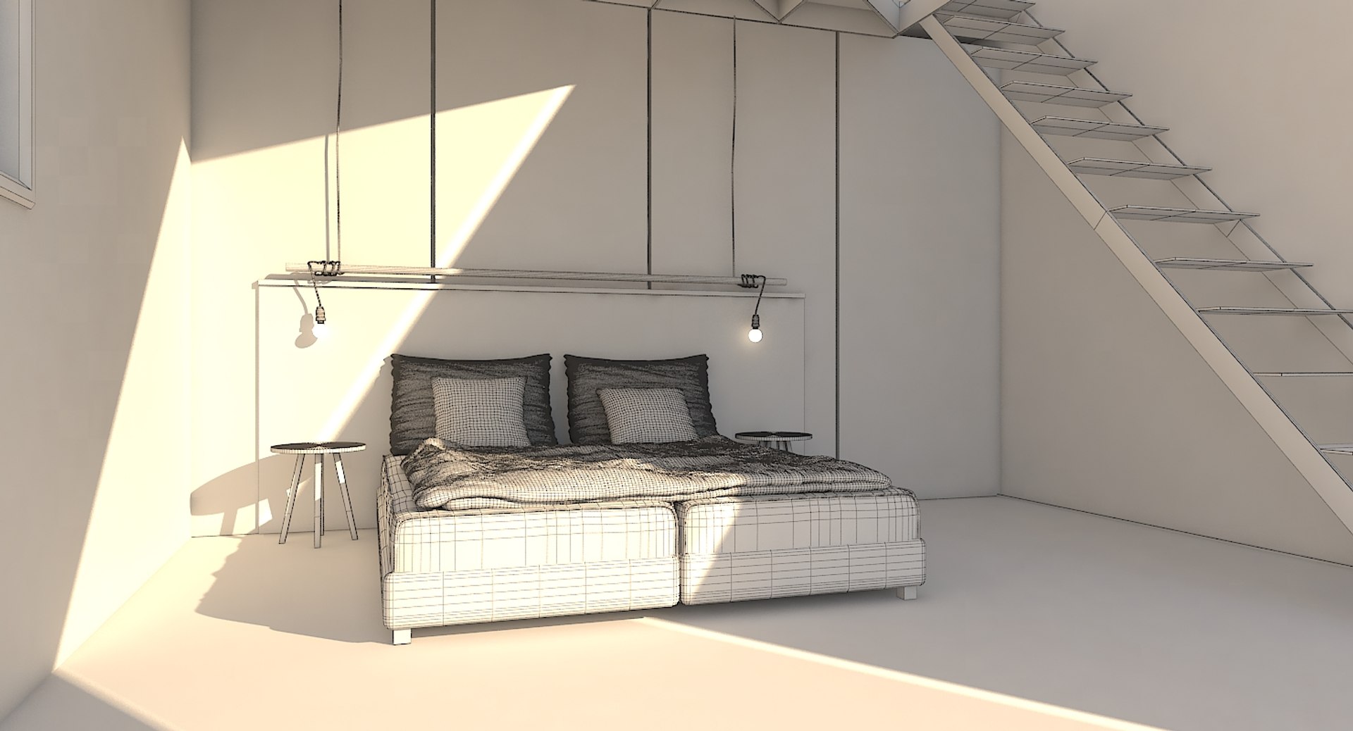 3D Stories Loft Scene Model - TurboSquid 1243515