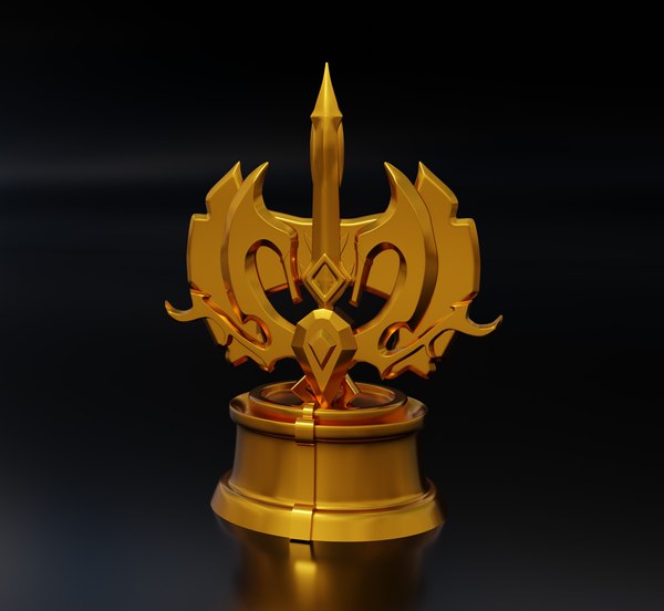 modèle 3D de Trophée Dota 2 All Hero Challenge - TurboSquid 2184789