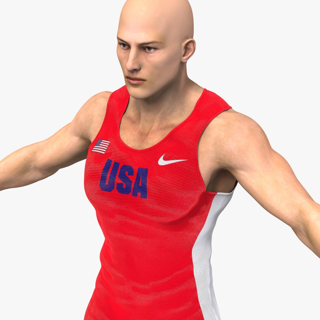 3D Athlete Character Model - TurboSquid 1273014