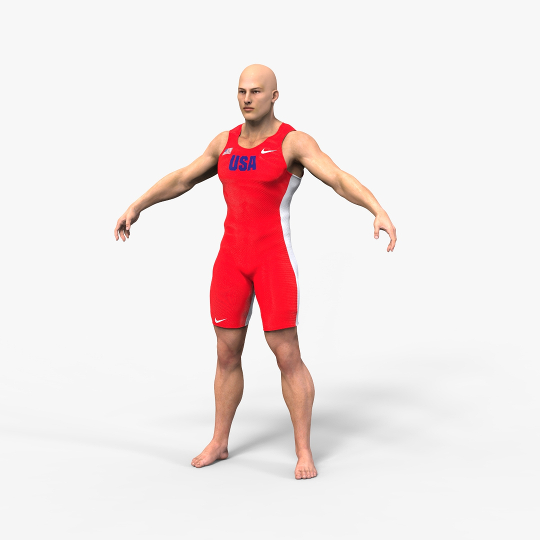 3D Athlete Character Model - TurboSquid 1273014