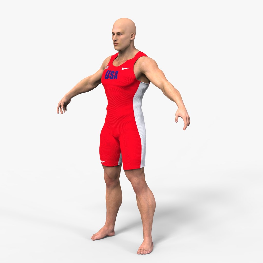 3D Athlete Character Model - TurboSquid 1273014