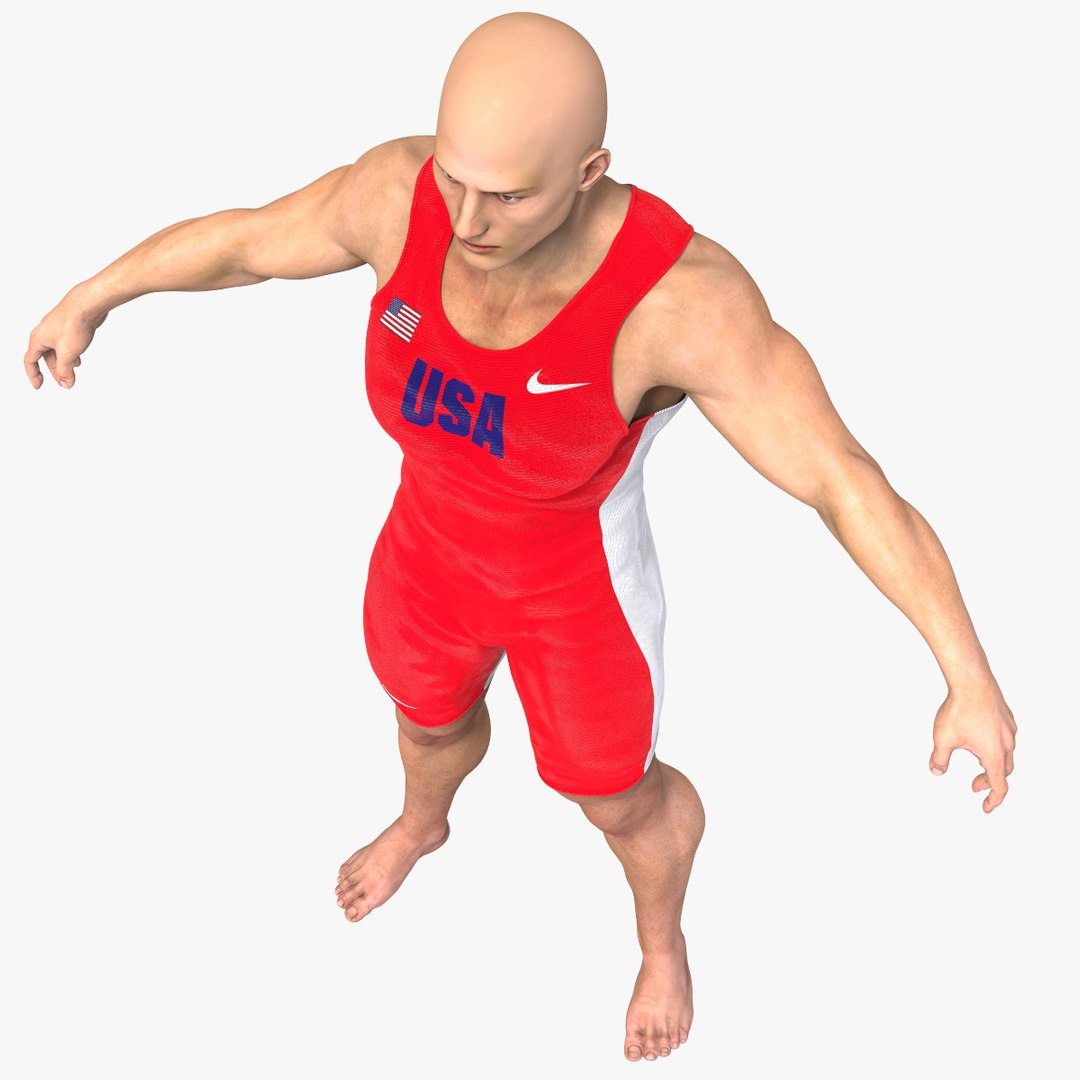 3D Athlete Character Model - TurboSquid 1273014