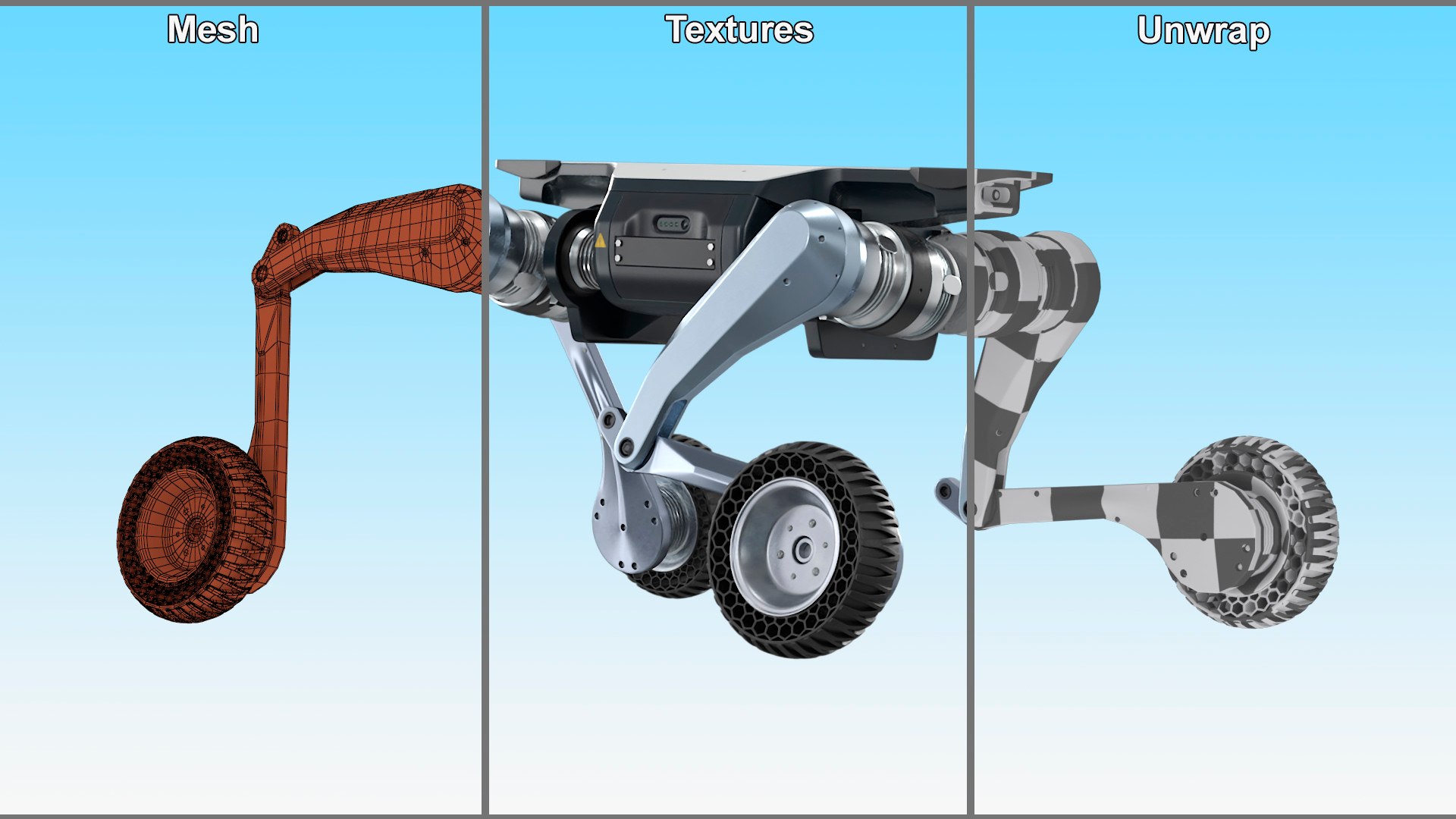 Lynx Multi Terrain Robot Dynamic Descent Pose 3D - TurboSquid 2378205