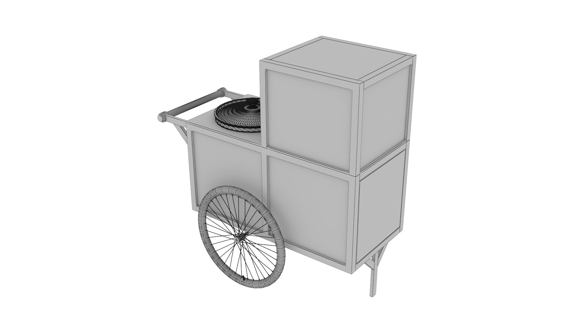 3D Sell Cart Portable - TurboSquid 1778068