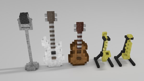 Minecraft Libraryモデル：（楽器）3Dモデル - TurboSquid 989931