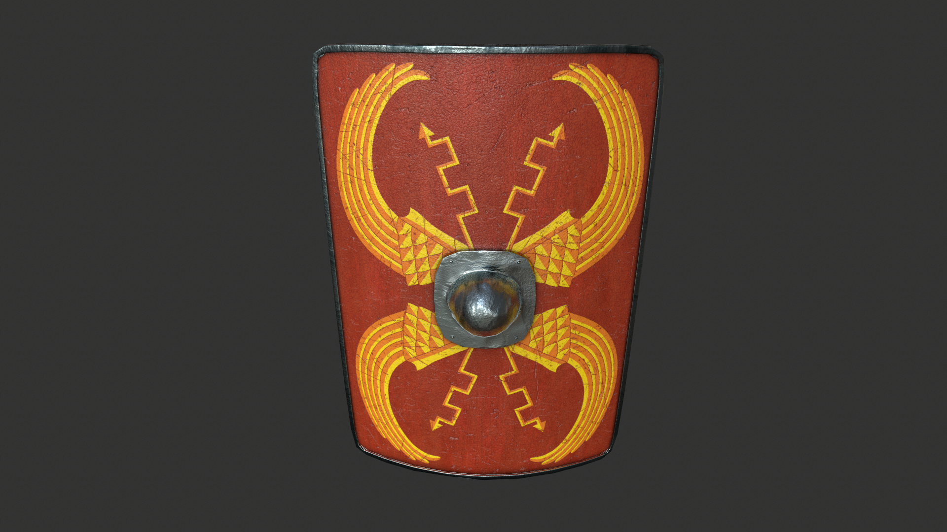 3D Roman Scutum Model - TurboSquid 1543939