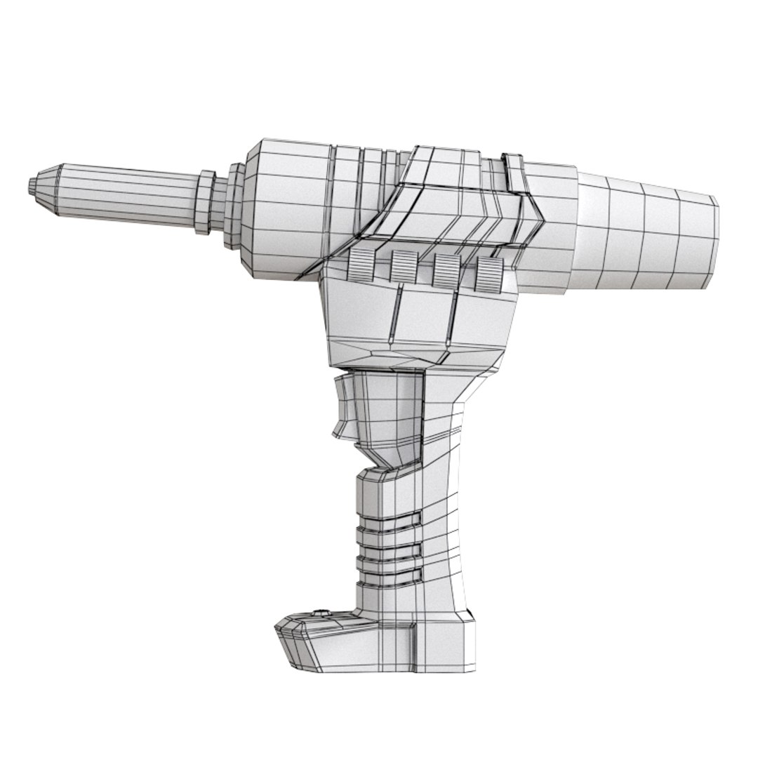 Riveter Industrial Tool 3D Model - TurboSquid 1510503