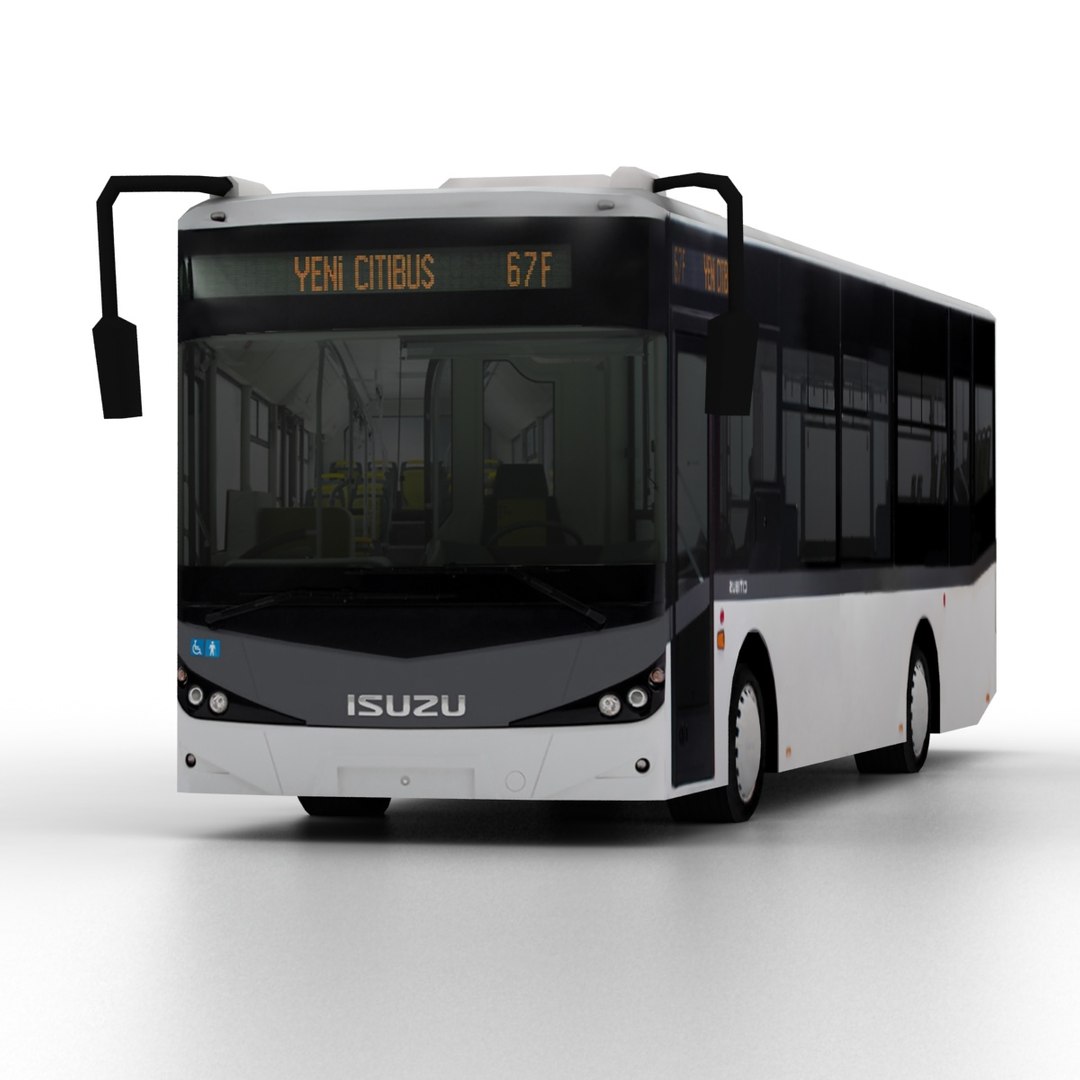 3d Obj Isuzu Citibus City Bus