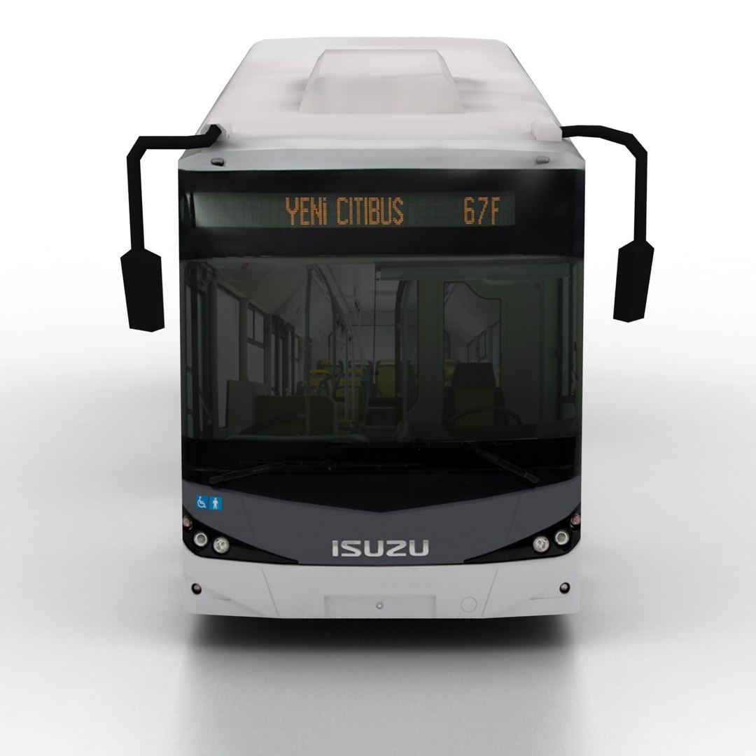 3d Obj Isuzu Citibus City Bus