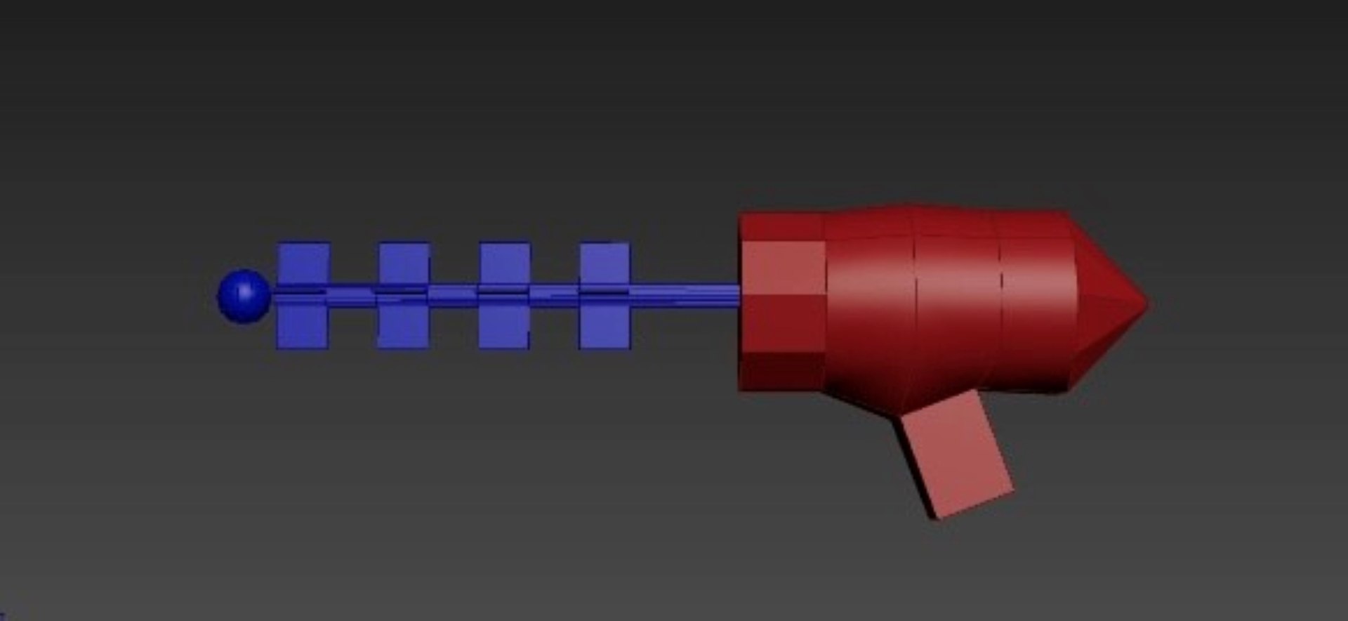 Low Poly Raygun Model 2 Model - TurboSquid 2274771
