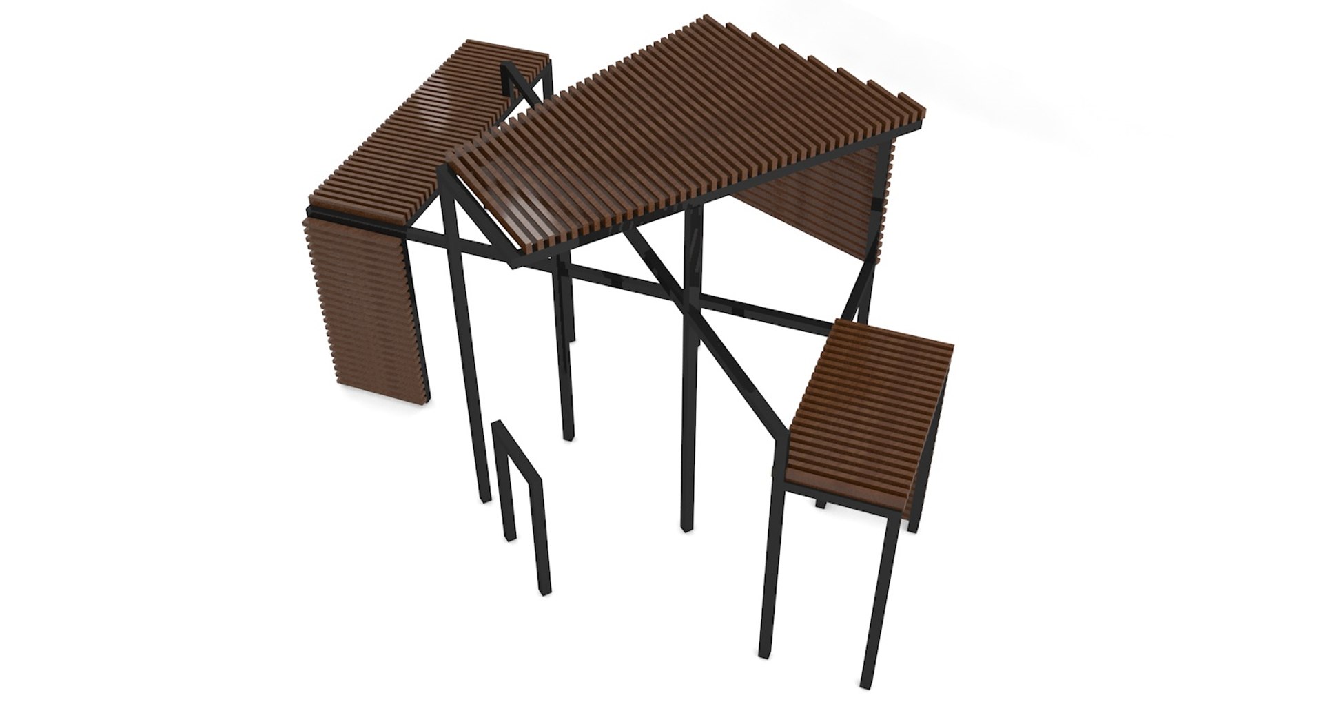 3D model pergola designed - TurboSquid 1420293