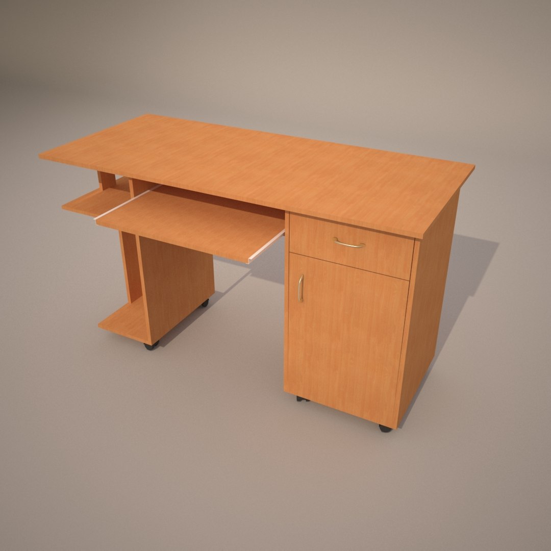Computer Table 3d Model