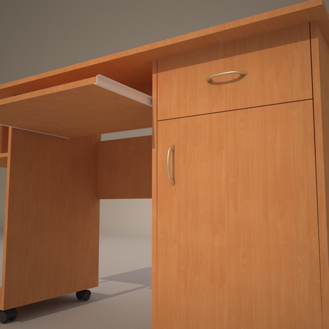 Computer Table 3d Model