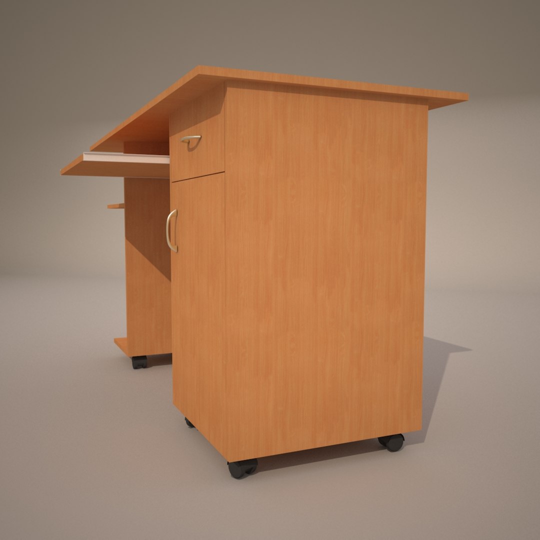 Computer Table 3d Model