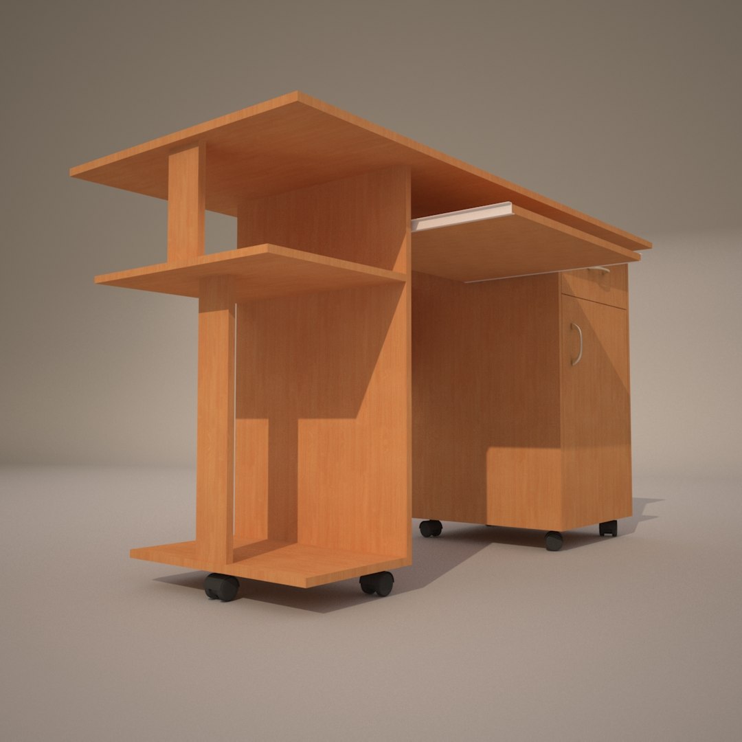 Computer Table 3d Model