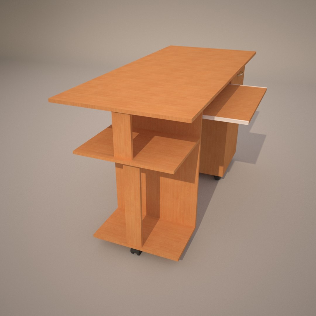 Computer Table 3d Model