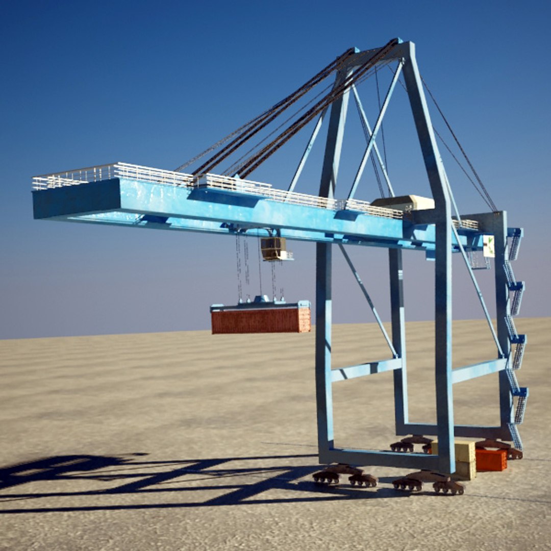 Container Crane 3d 3ds