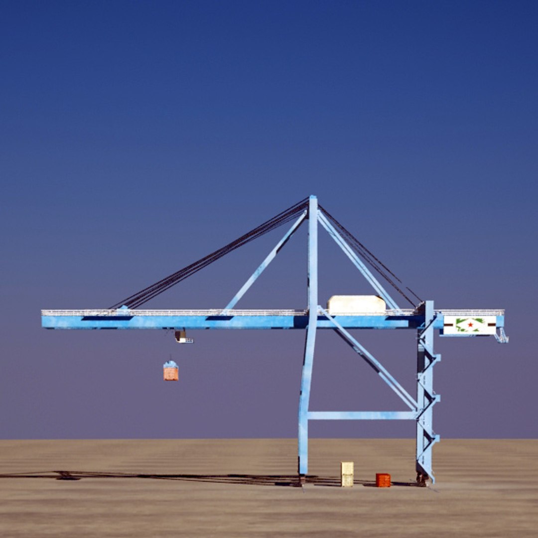 Container Crane 3d 3ds