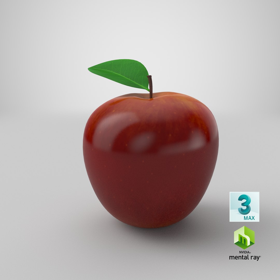 3D Model Red Apple - TurboSquid 2037053