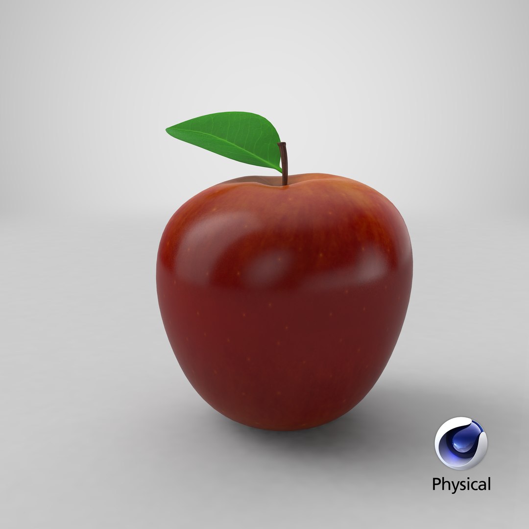 3D Model Red Apple - TurboSquid 2037053