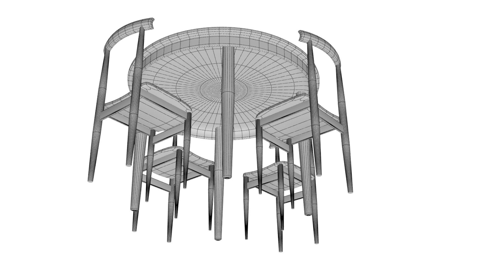 3D Furniture Chair Table Model - TurboSquid 1511928