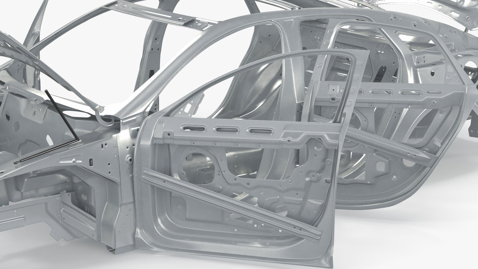 3D Model Car Frame Unibody Structure Rigged - TurboSquid 2212778