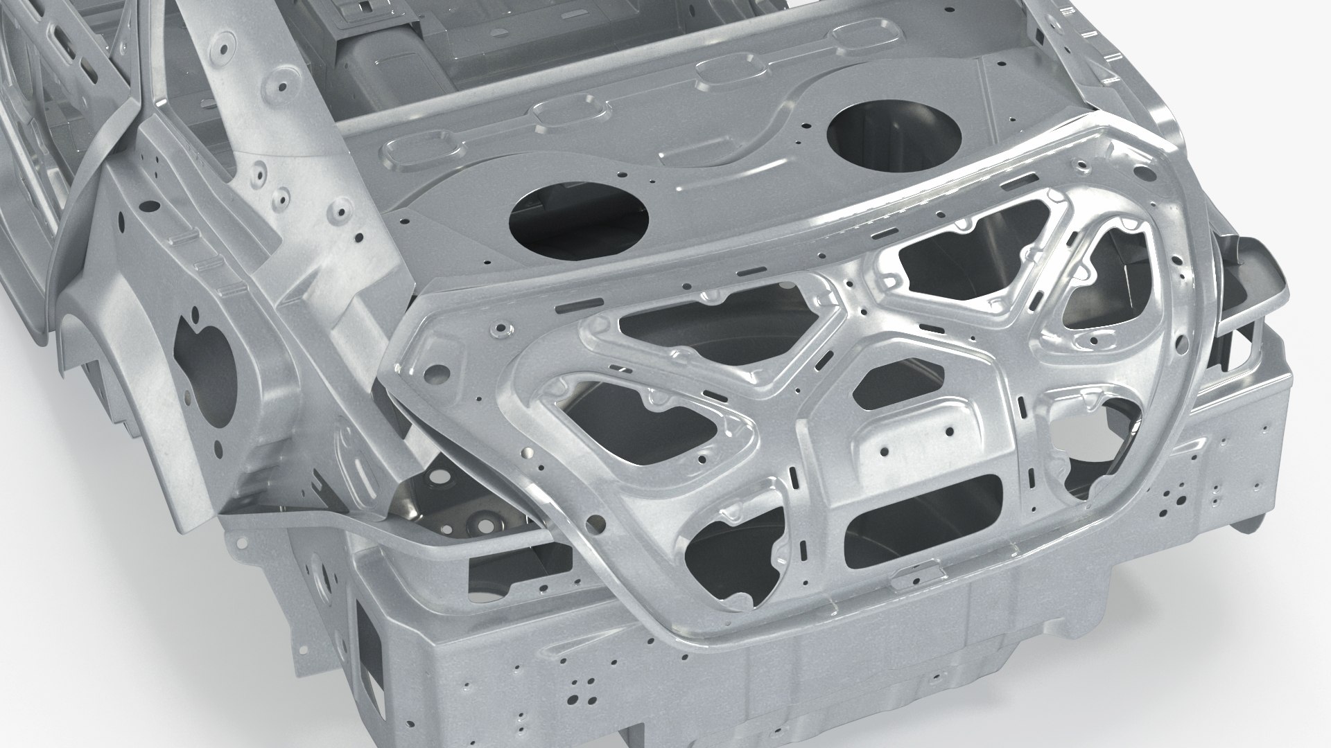 3D Model Car Frame Unibody Structure Rigged - TurboSquid 2212778